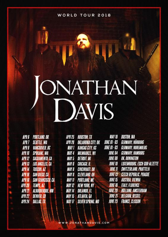 Jonathan Davis Announces Headline Tour April and May Run To Support ...