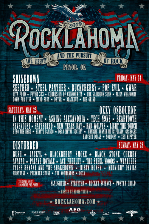 Rocklahoma Daily Band Lineups & Music Additions Announced Single Day ...