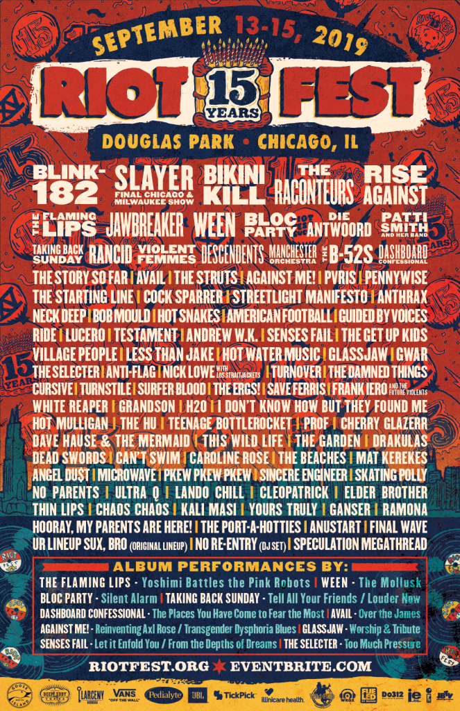 RIOT FEST ANNOUNCES 15th ANNIVERSARY LINE-UP - The Photo Pit