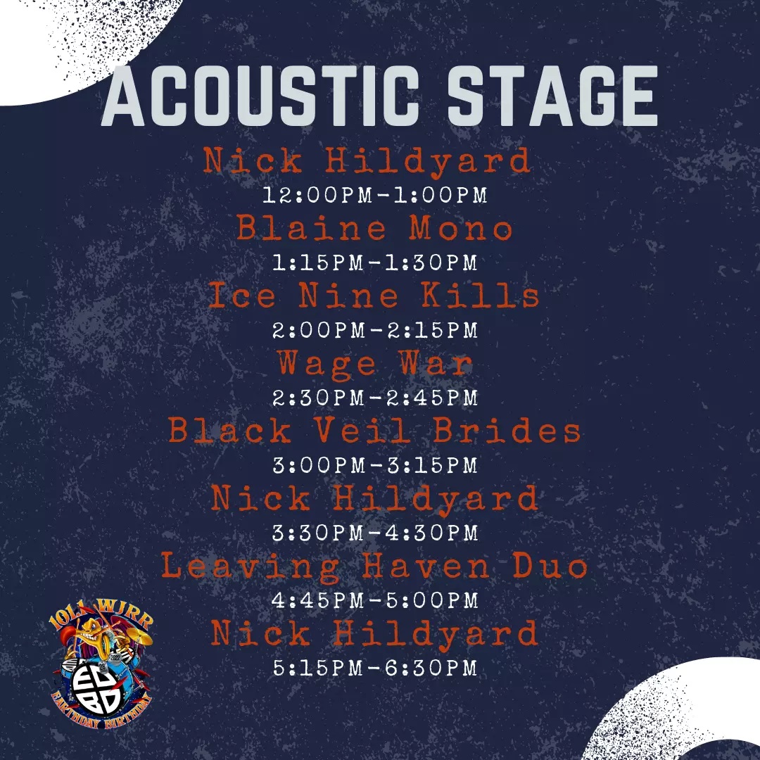 EARTHDAY BIRTHDAY 28 SET TIMES ANNOUNCED FESTIVAL IS SATURDAY APRIL ...